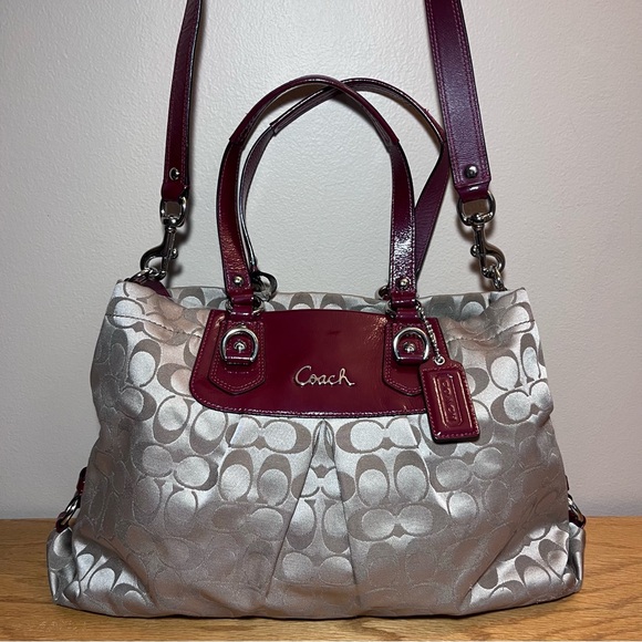 Coach | Bags | Coach Ashley Signature Sateen Carryall Bag | Poshmark